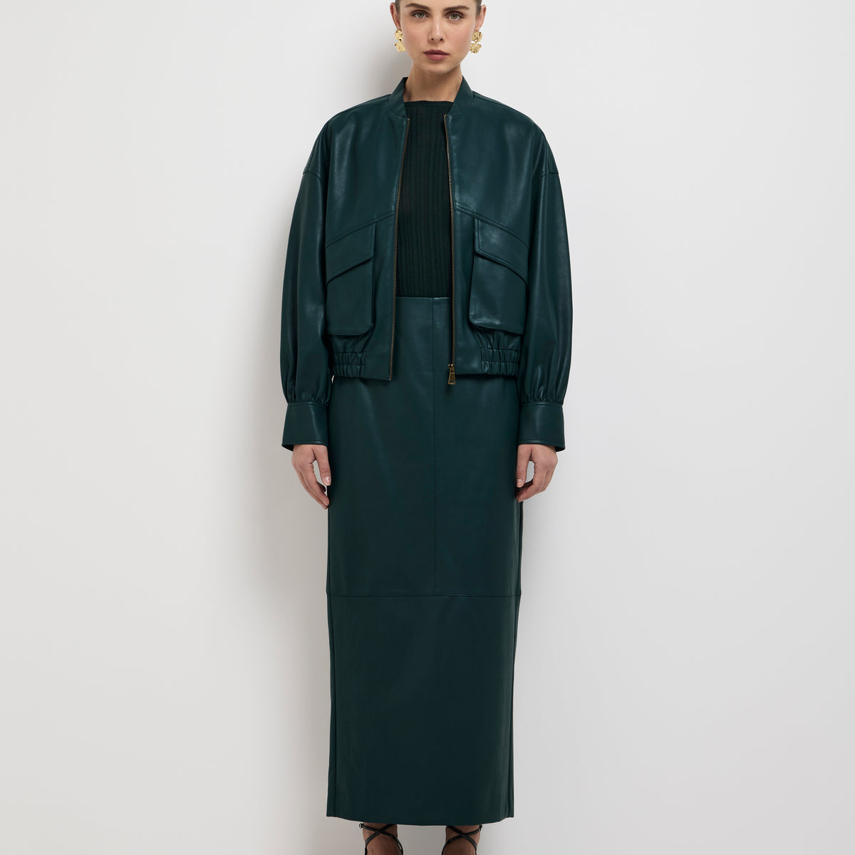 Ulla Jacket Pine | Womens Knitwear | SHEIKE