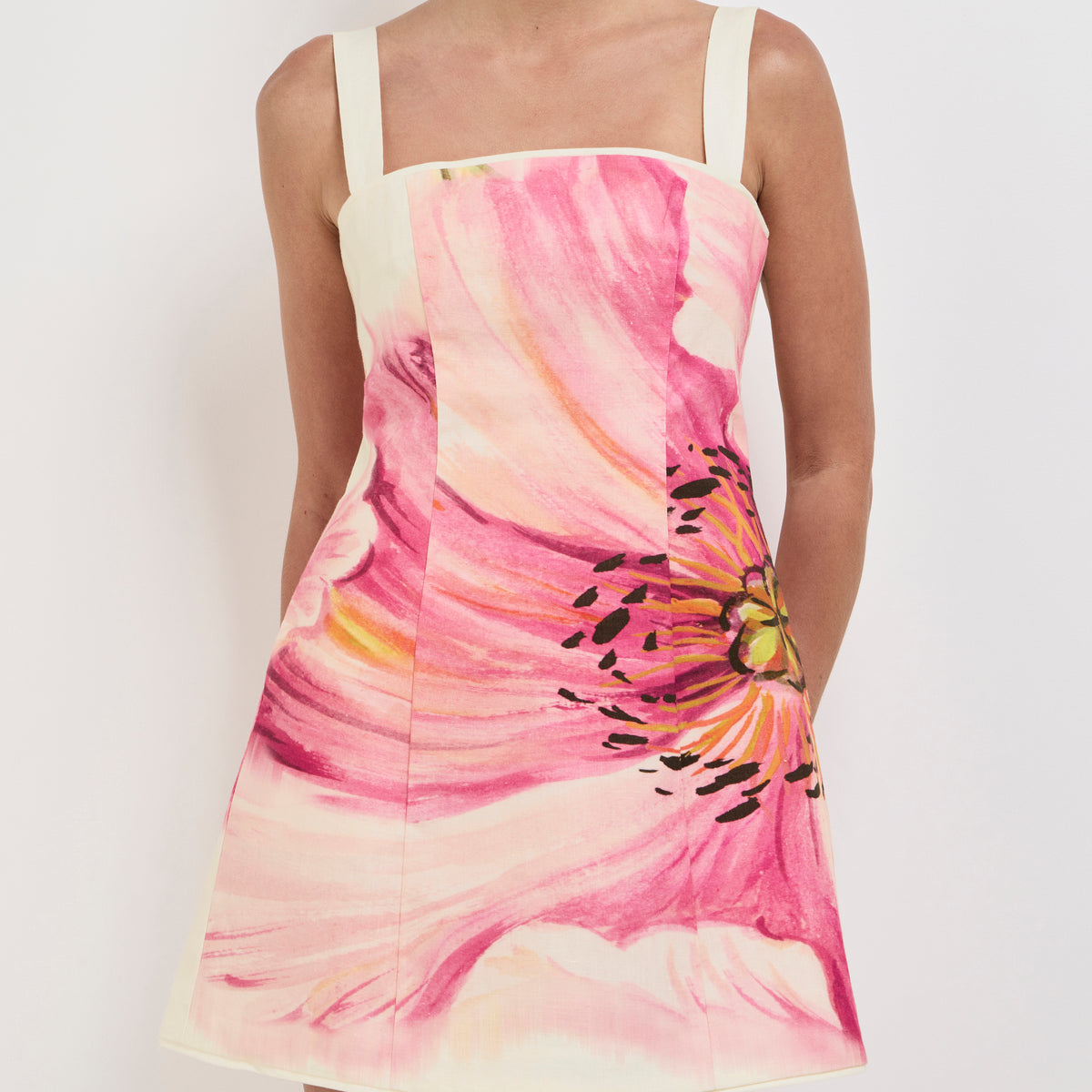 Poppy Mini Dress Floral | Linen Mini | SHEIKE