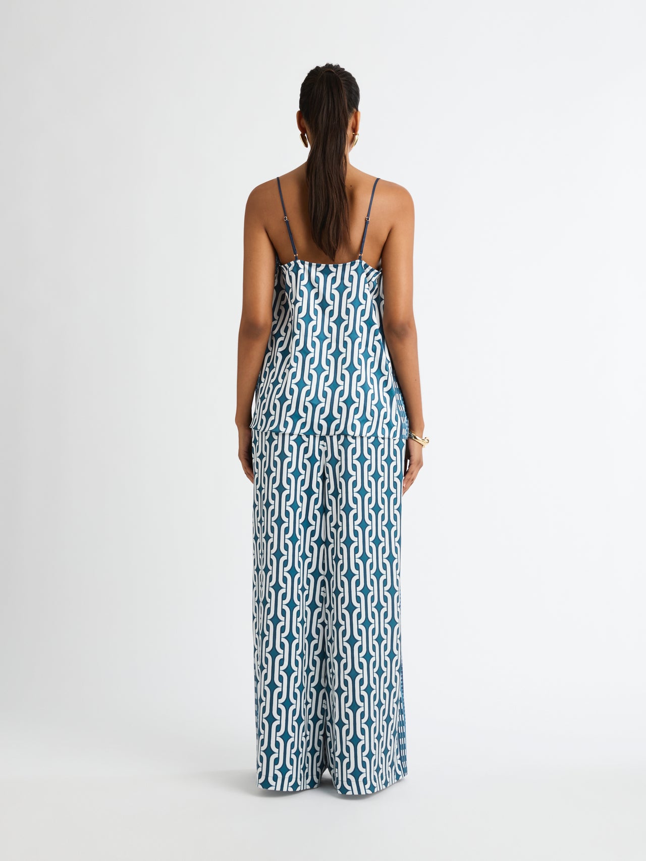 Willow Cami Geo Print | Straight Neck Top | SHEIKE