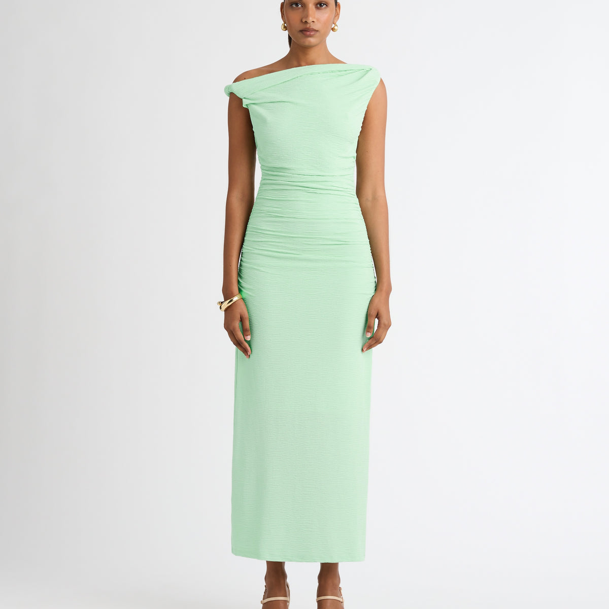Athena Dress Mint | Stretch Maxi Dress | SHEIKE