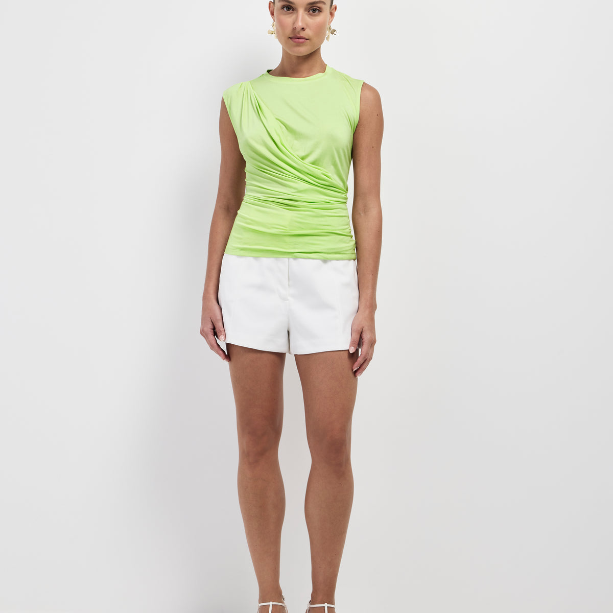 Lorelei Top Lime | High Neck Top | SHEIKE