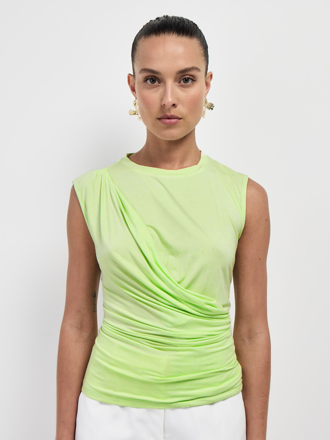 Lorelei Top Lime | High Neck Top | SHEIKE