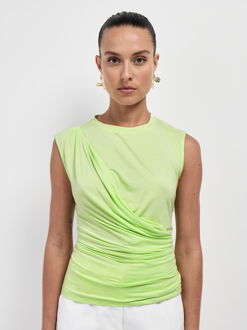 Lorelei Top Lime | High Neck Top | SHEIKE