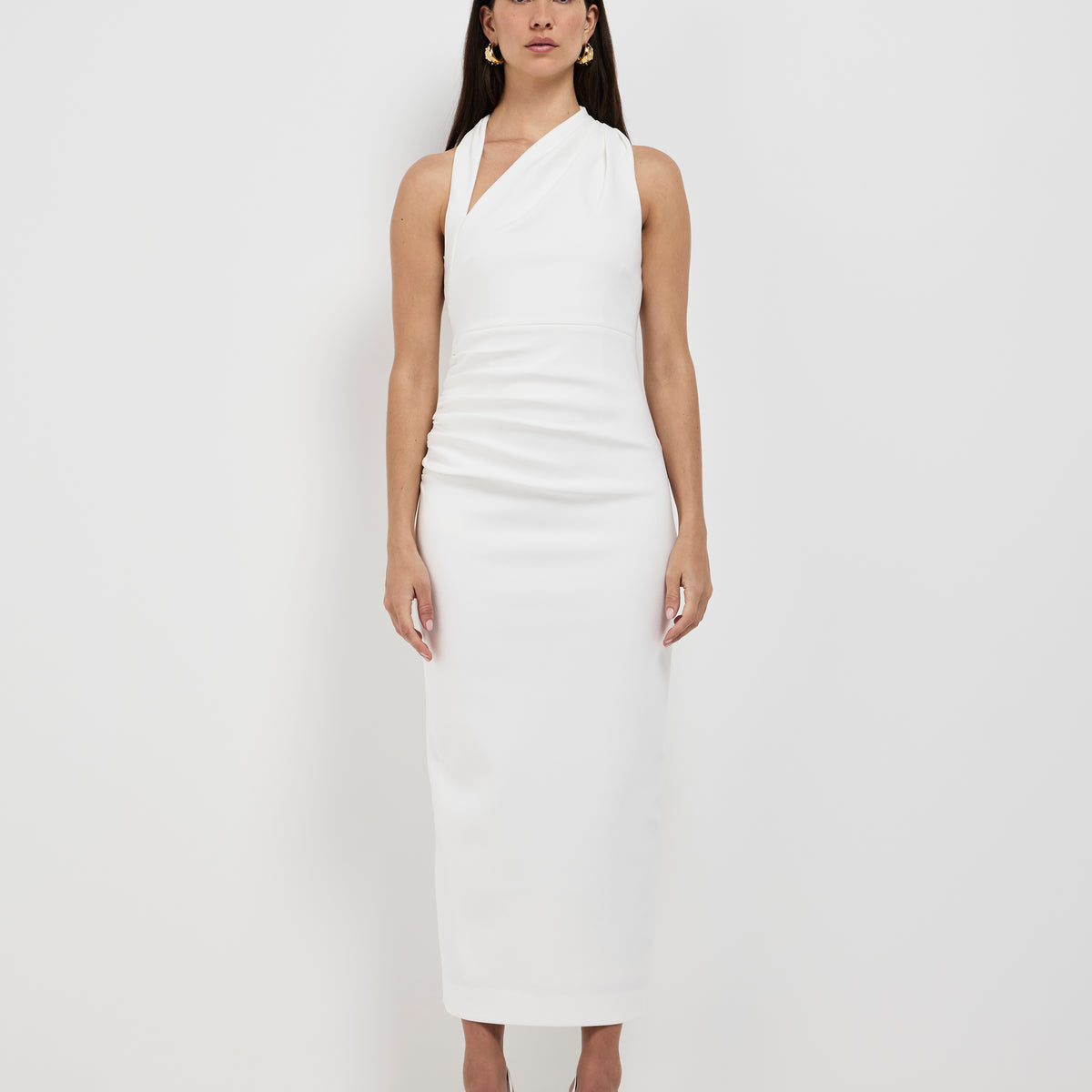 Monica Gown White | Midi Dress | SHEIKE