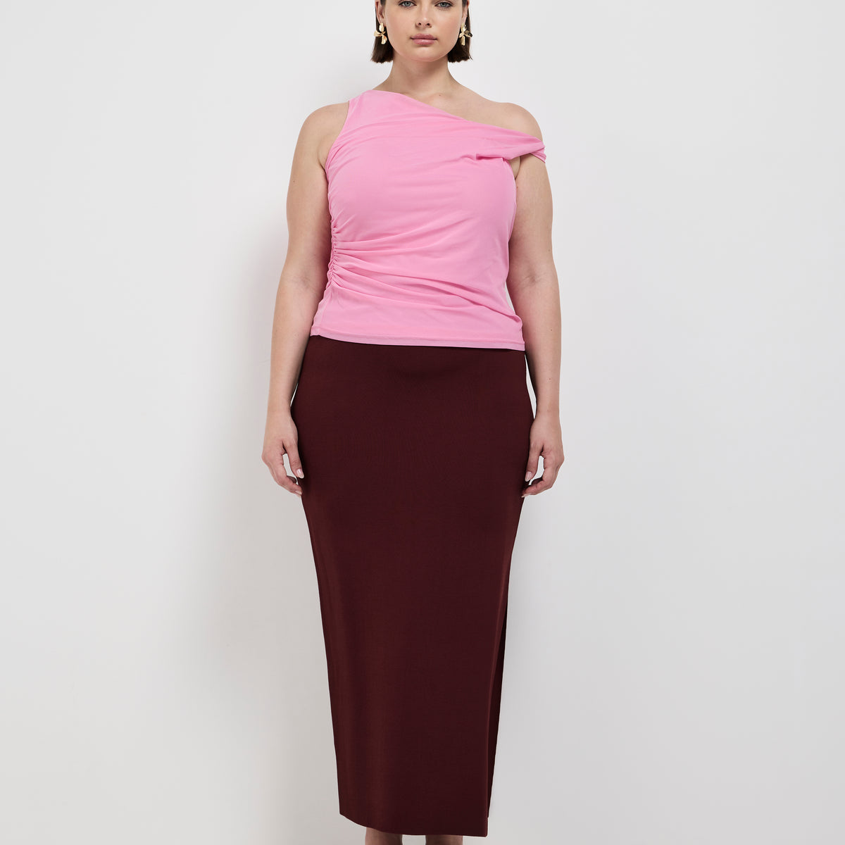 Angelic Mesh Top Pink | Off Shoulder Top | SHEIKE