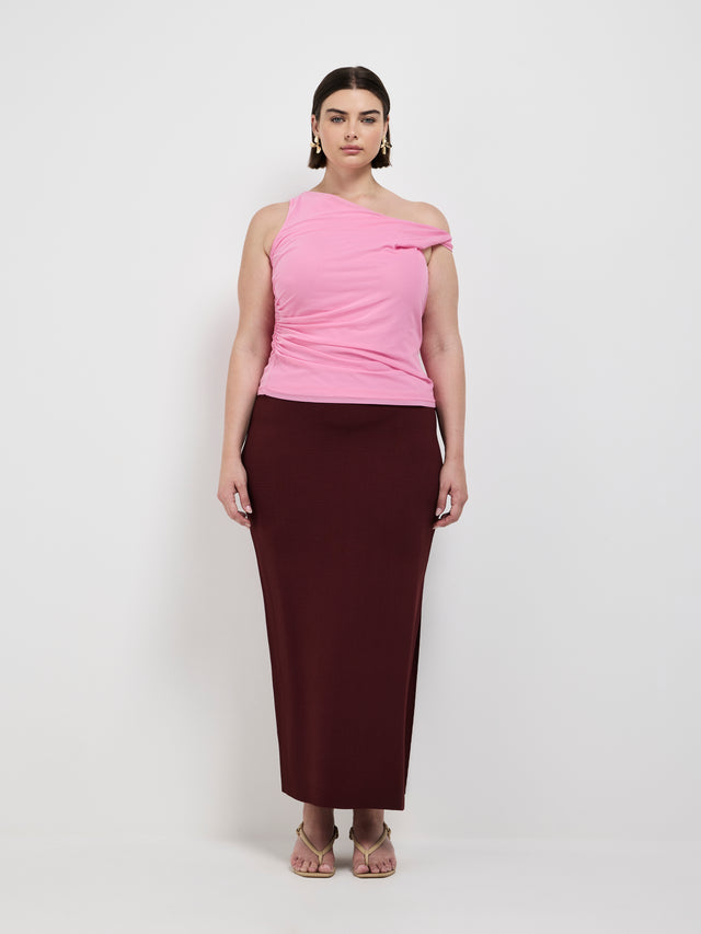 Angelic Mesh Top Pink | Off Shoulder Top | SHEIKE