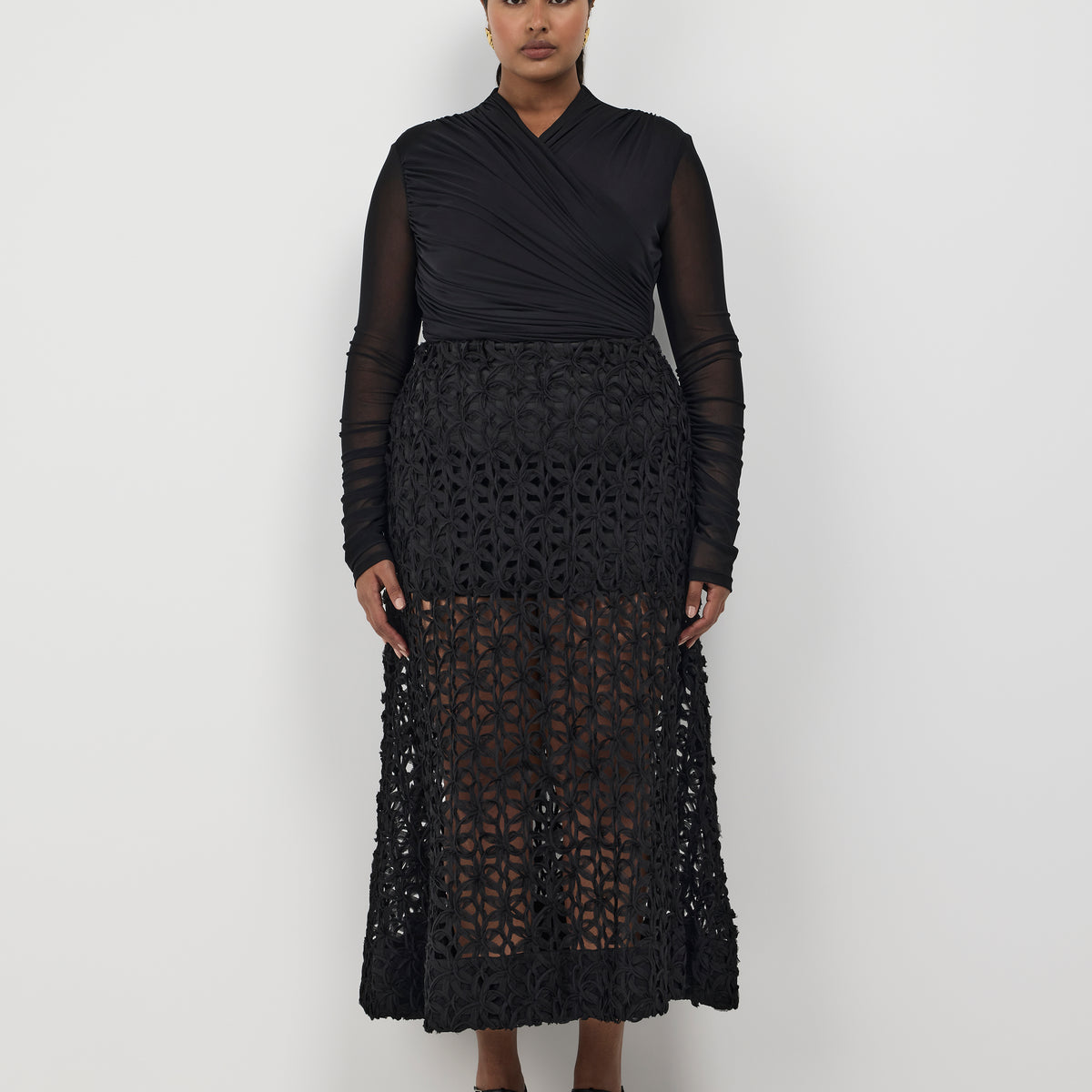 Camille Bodysuit Black | Mesh Bodysuit | SHEIKE