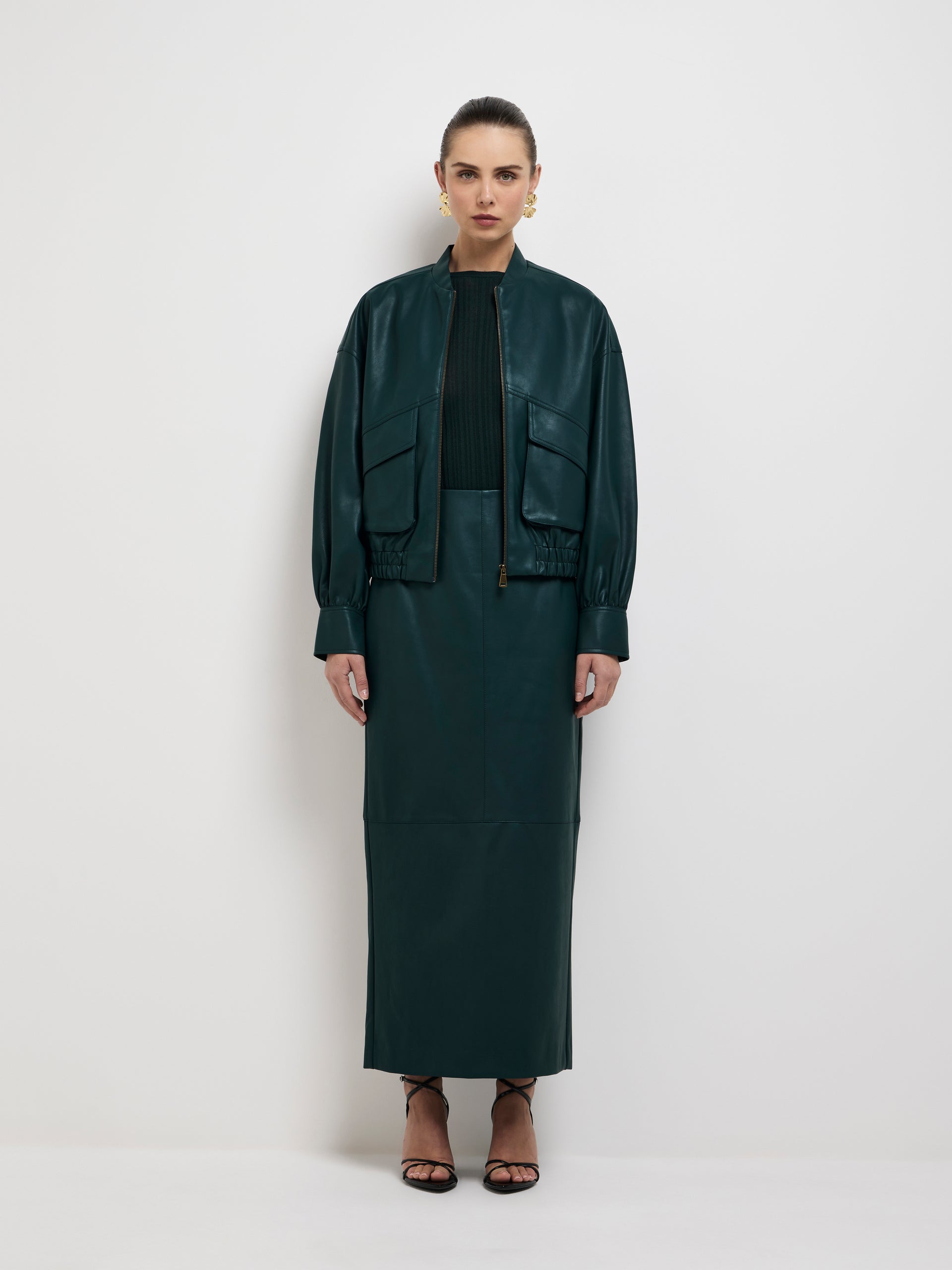 Ulla Jacket Pine | Womens Knitwear | SHEIKE