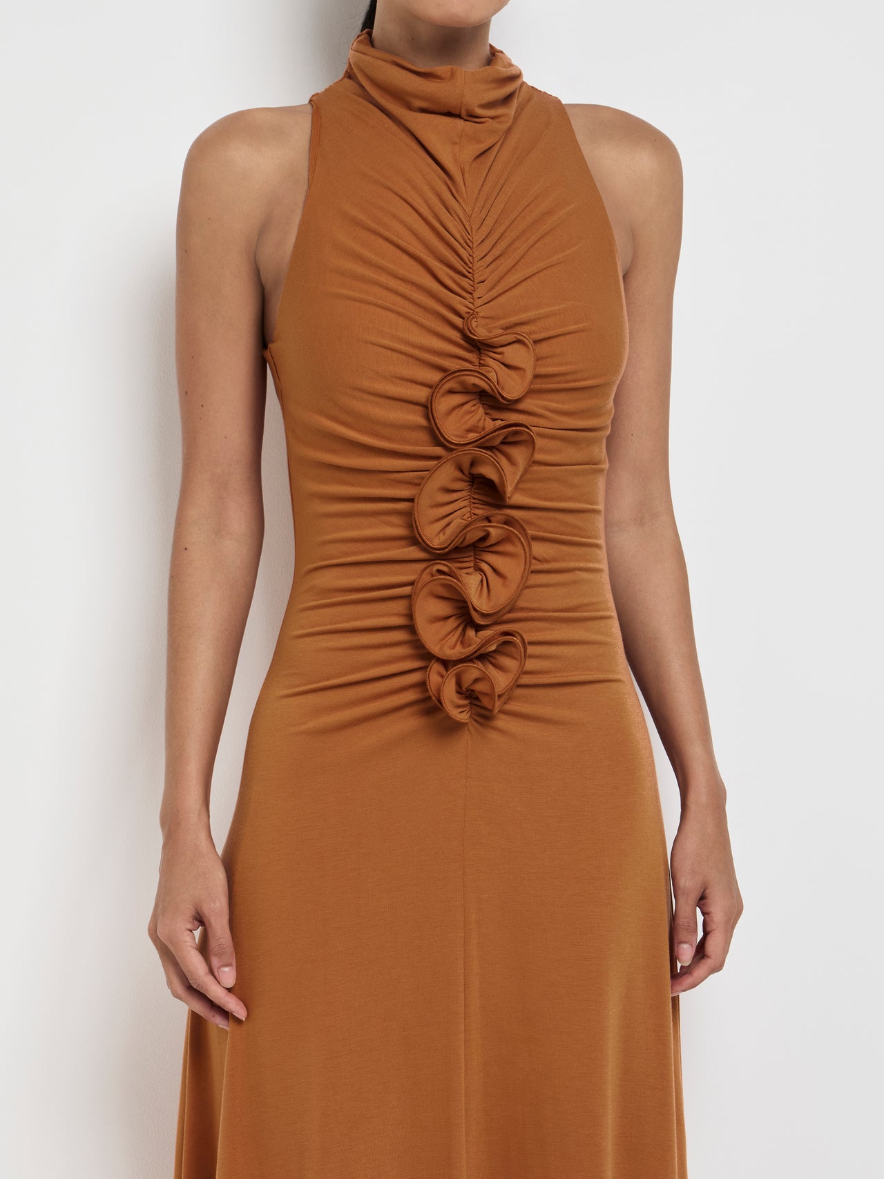 Lara Dress Ginger | Jersey Maxi Dress | SHEIKE