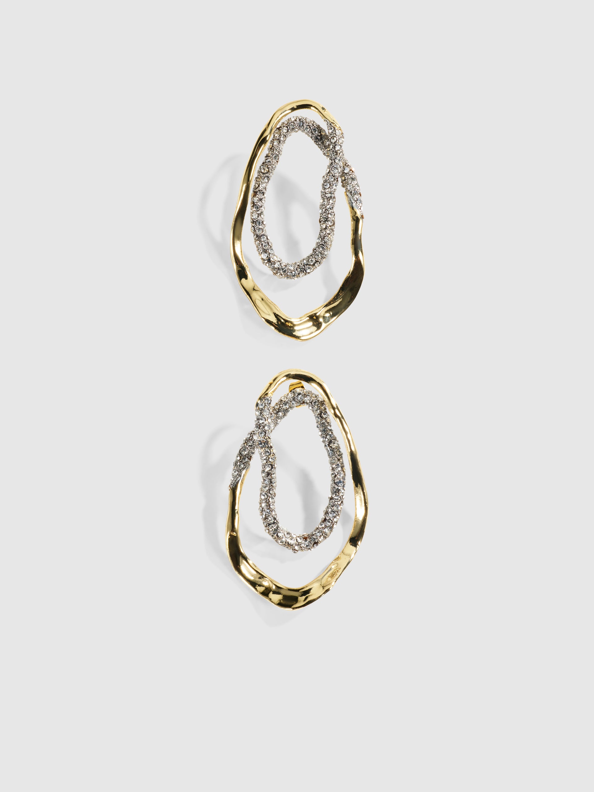 Relic Earrings Gold | Crystal Statement Earring | SHEIKE