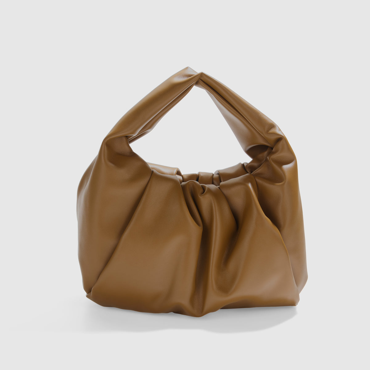 Monique Bag Tan | Oversized PU Clutch | SHEIKE