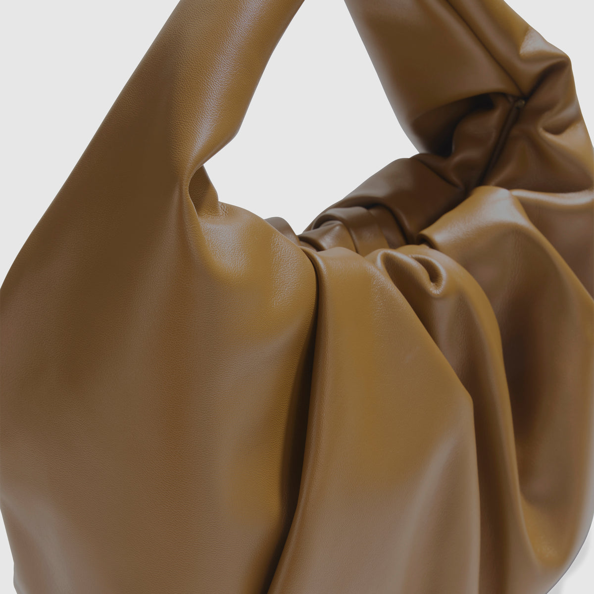 Monique Bag Tan | Oversized PU Clutch | SHEIKE