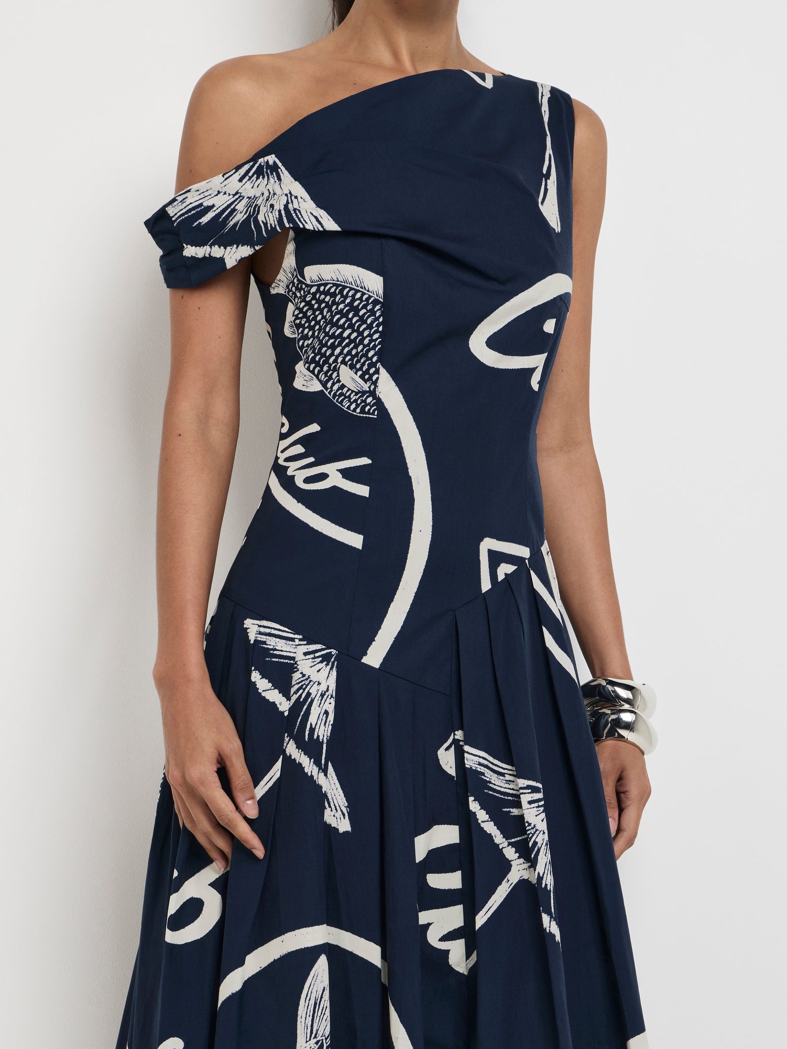 Sea Club Maxi Dress Print | Drop Waist Dress | SHEIKE