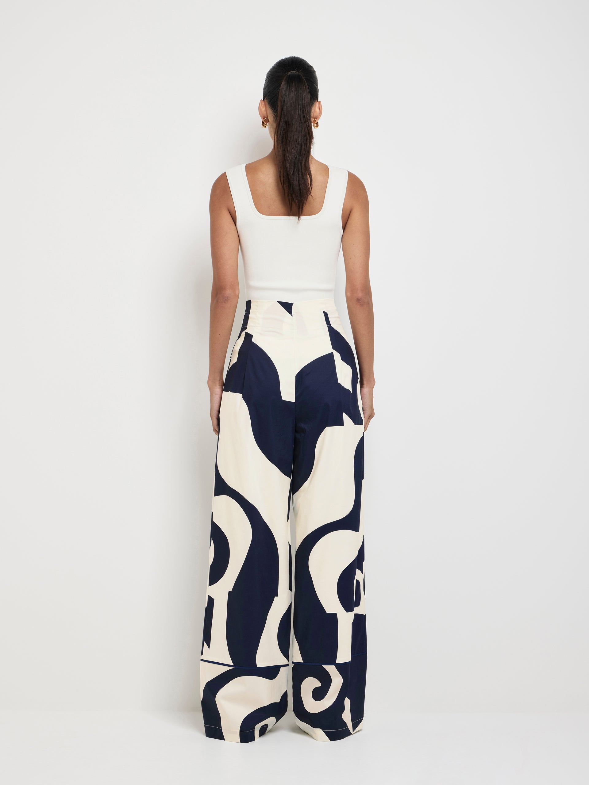Ripple Pant Print | Wide Leg Pant | SHEIKE
