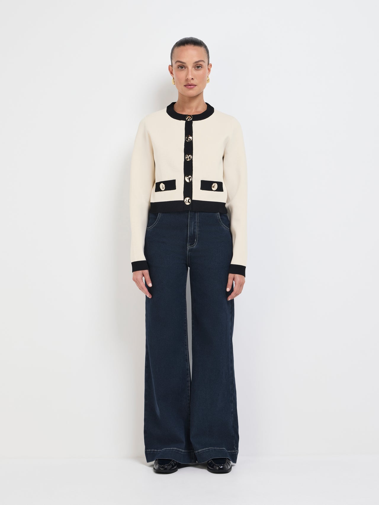 Fia Cardigan Cream | Knit Cardigan | SHEIKE