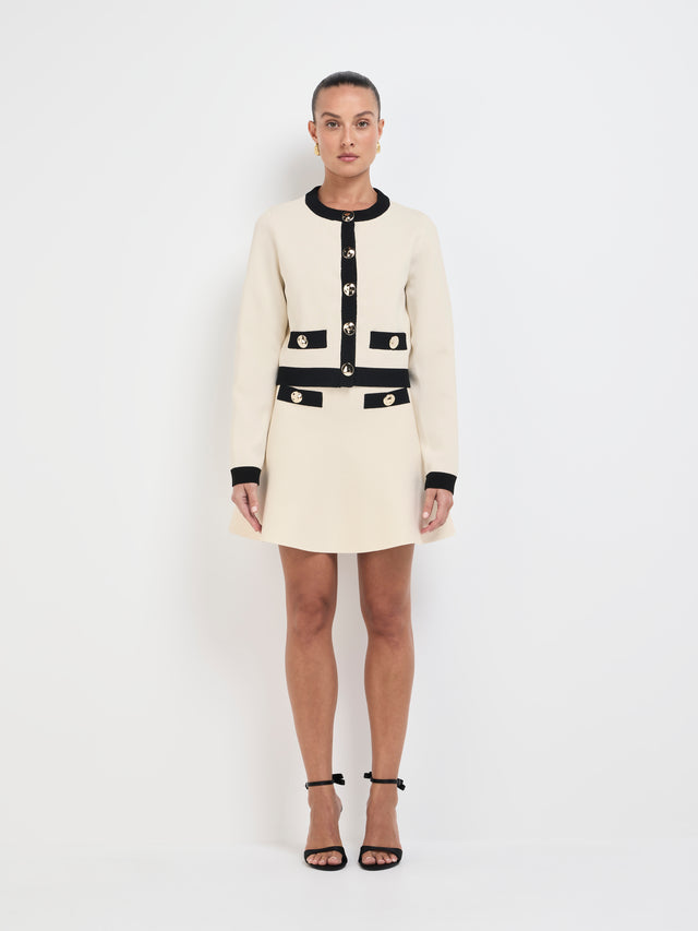 Fia Cardigan Cream | Knit Cardigan | SHEIKE