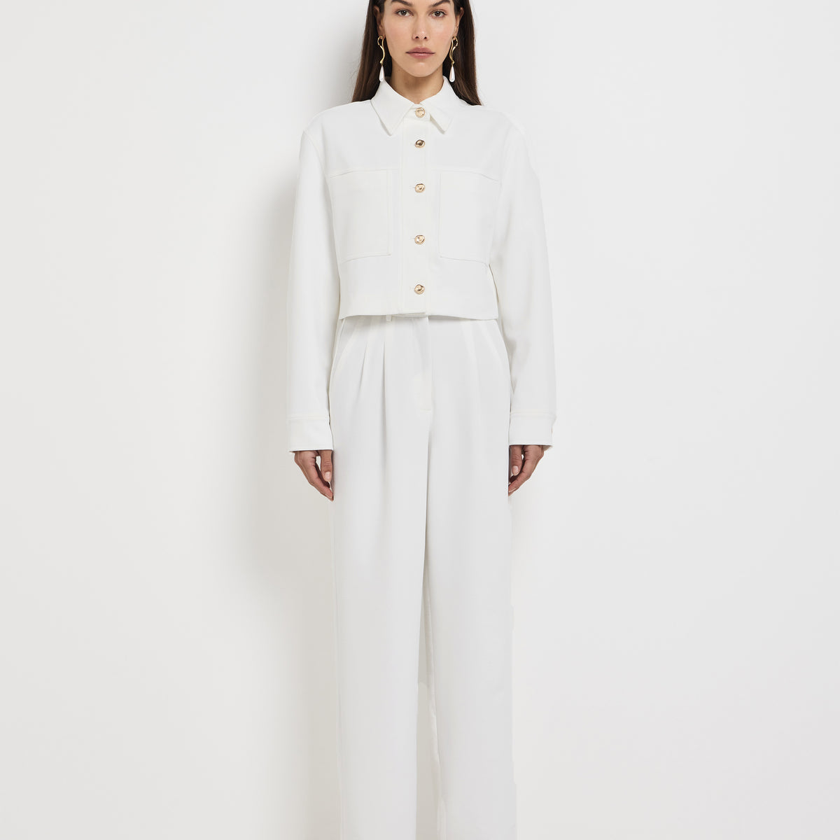 Atomic Jacket Ivory | Cropped Jacket | SHEIKE