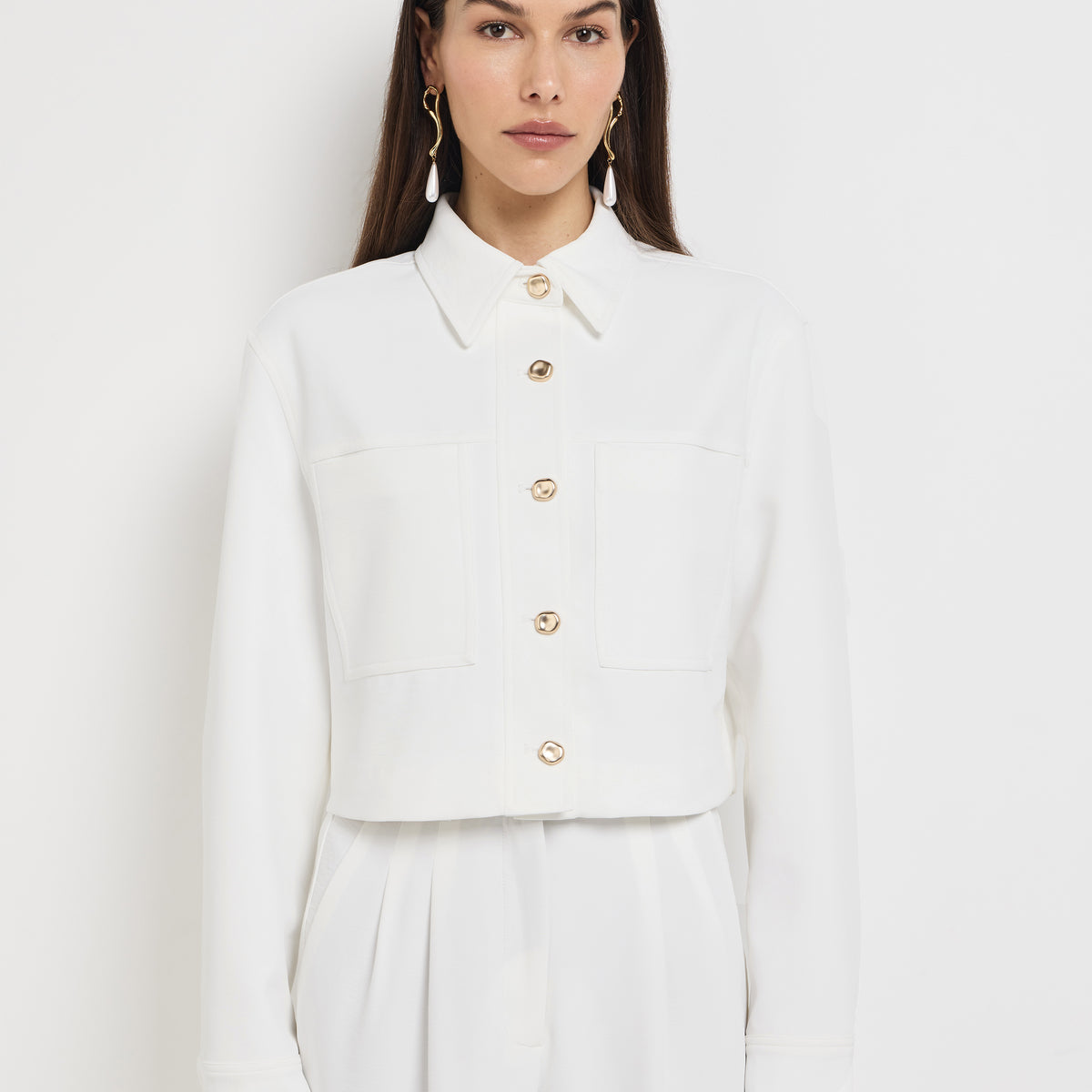 Atomic Jacket Ivory | Cropped Jacket | SHEIKE