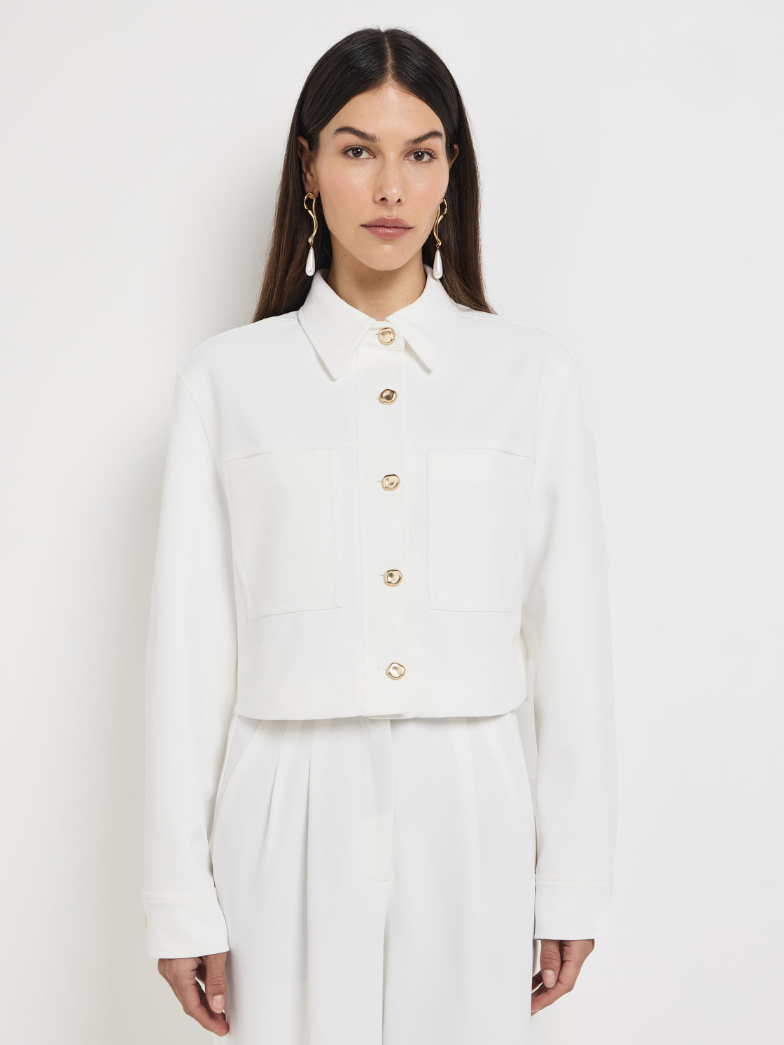 Atomic Jacket Ivory | Cropped Jacket | SHEIKE