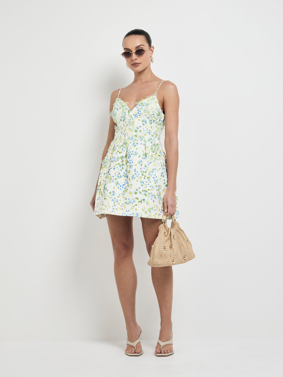 Lily Mini Dress Floral | Printed Mini Dress | SHEIKE