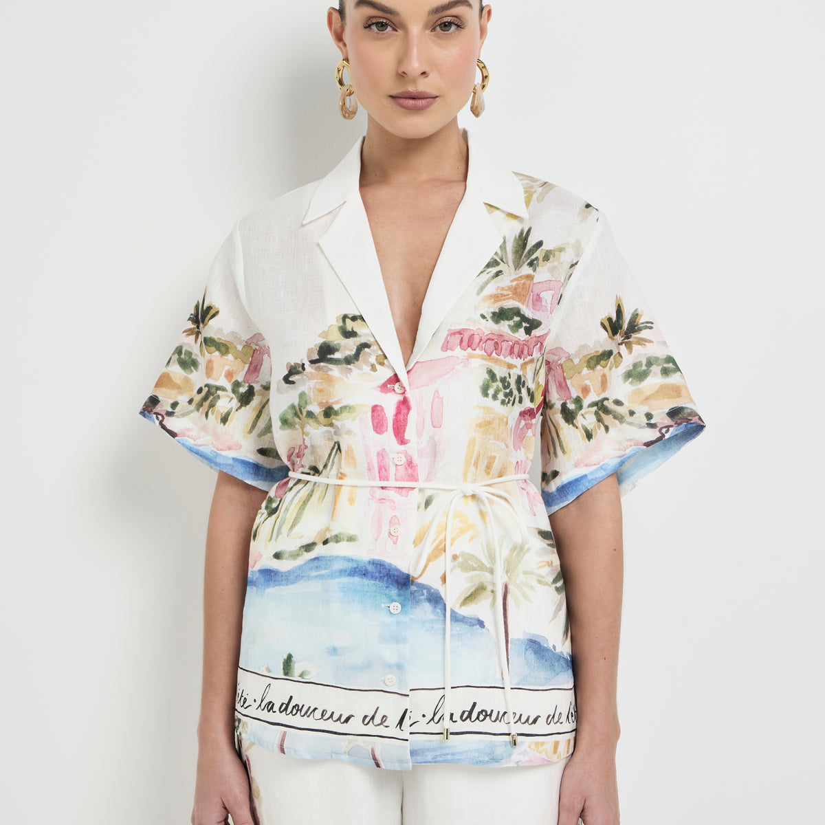 Riviera Dreams Shirt Print | Linen Shirt | SHIEKE – SHEIKE