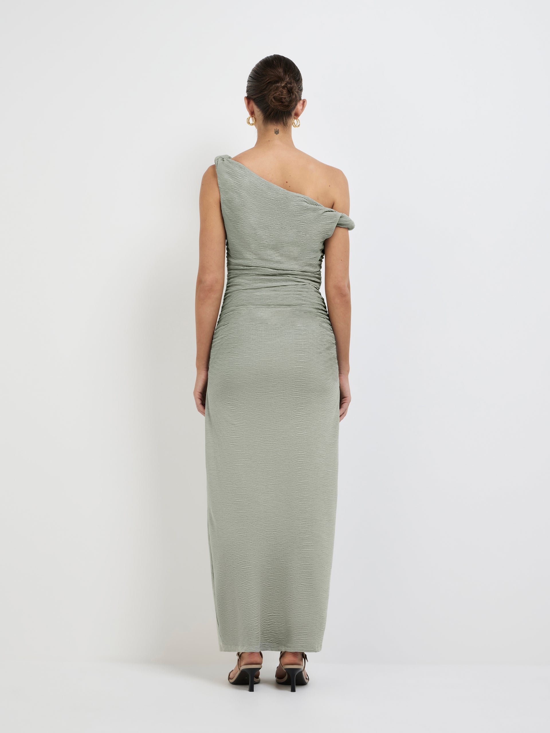 Athena Dress Sage | Stretch Maxi Dress | SHEIKE