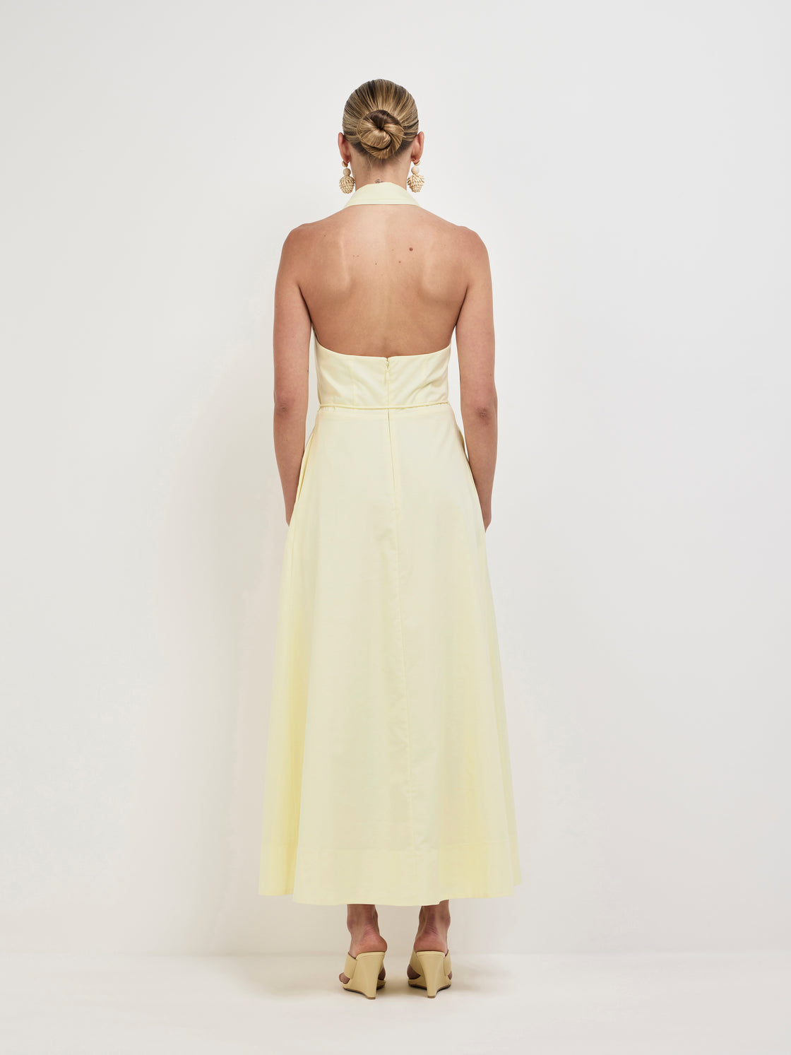 Provence Maxi Dress Limoncello | Halter A-line Dress | SHEIKE