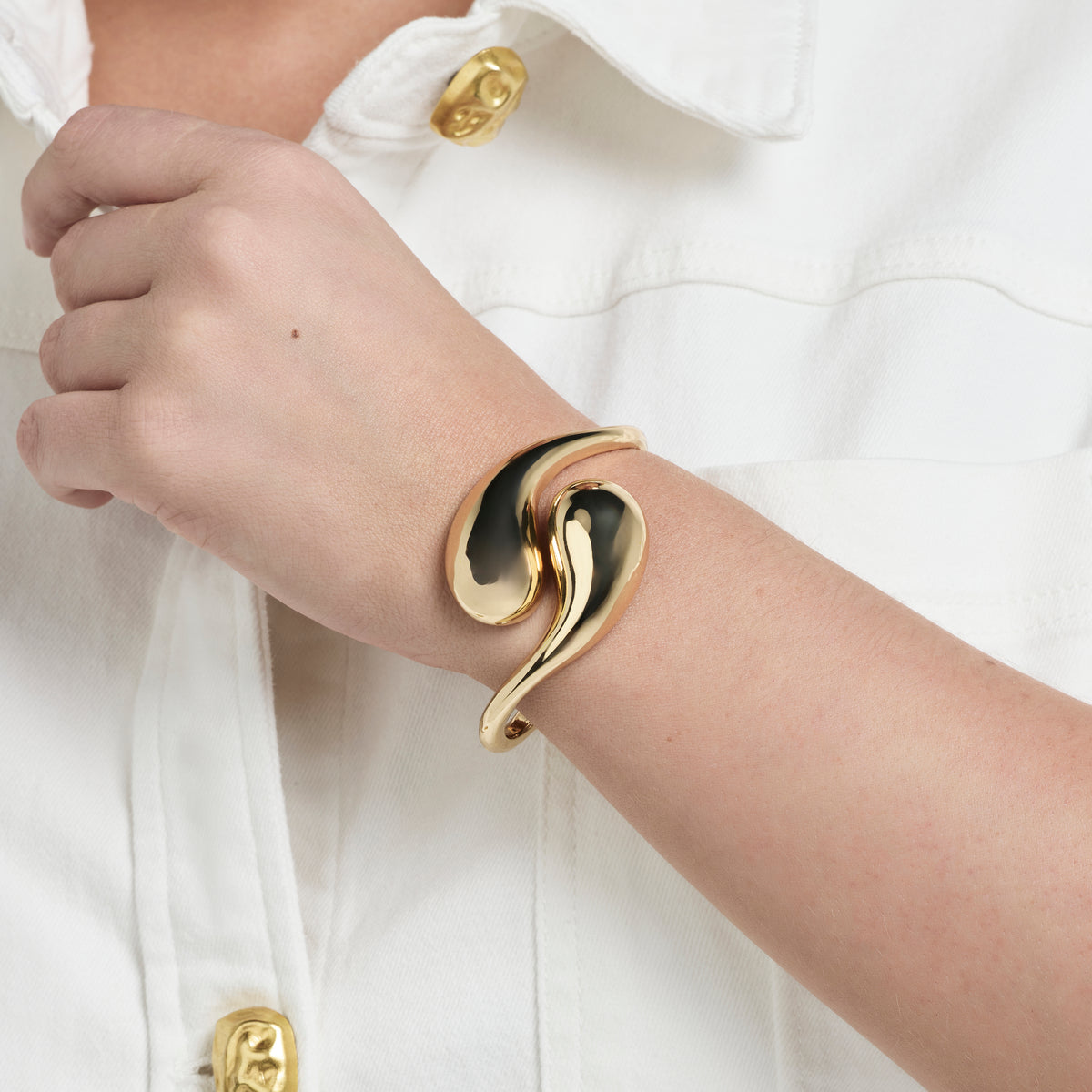 Esme Bangle Gold | Fashion Bracelet | SHEIKE