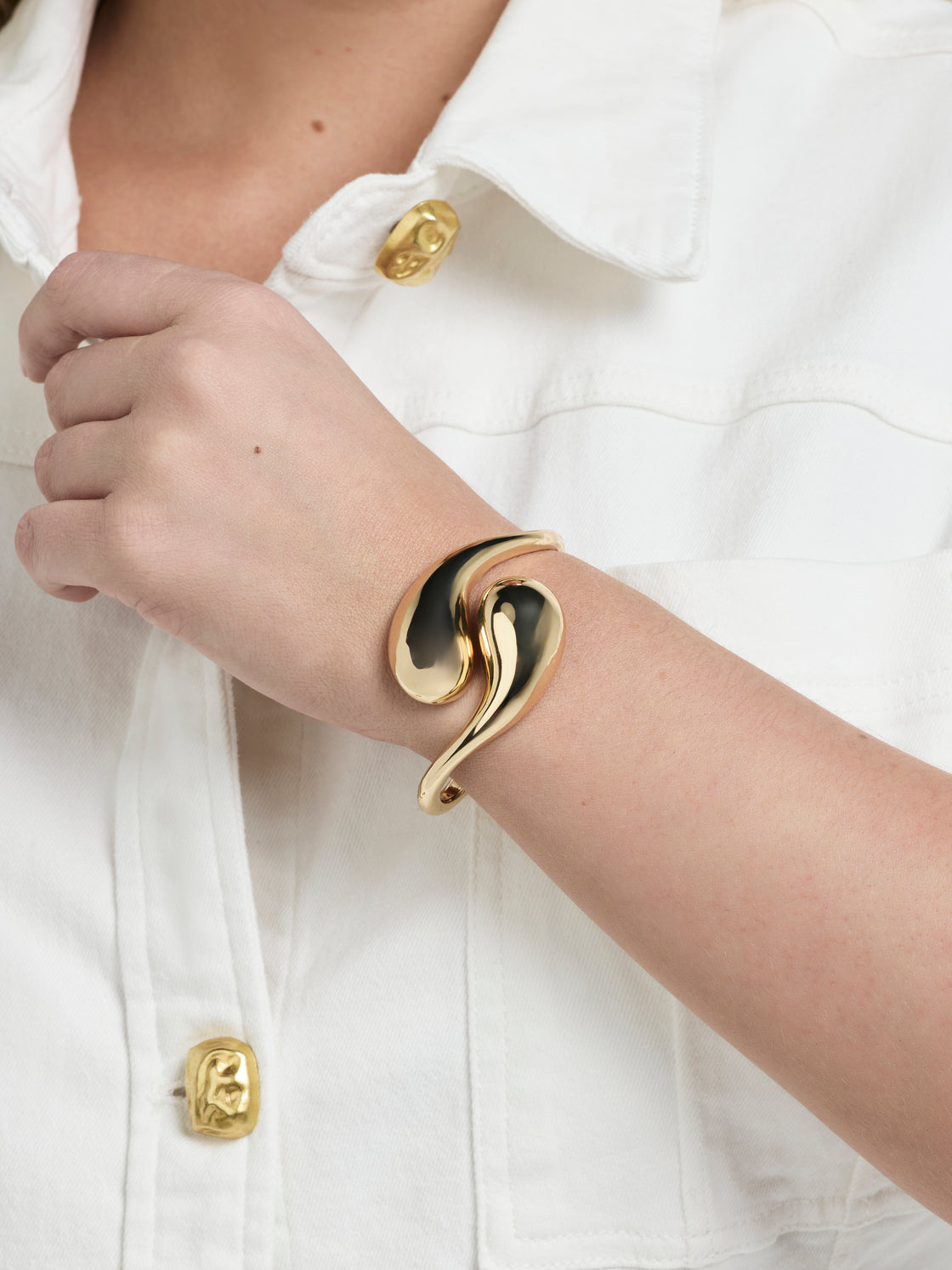 Esme Bangle Gold | Fashion Bracelet | SHEIKE
