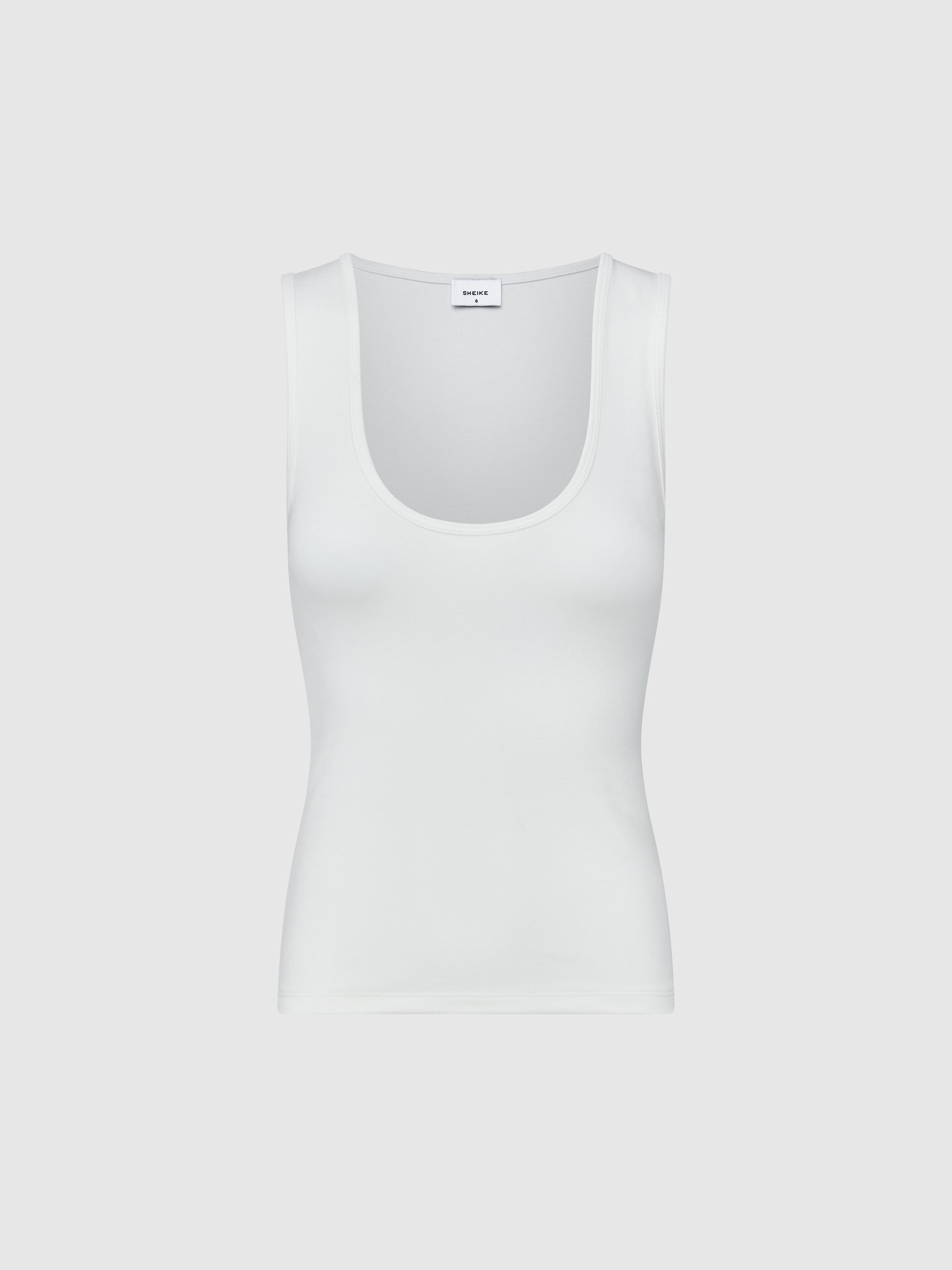 Tilly Tank White | Basic Tank Top | SHEIKE