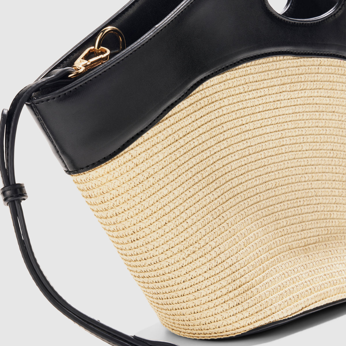 Hamilton Bag Ecru Black | Raffia Bag | SHEIKE