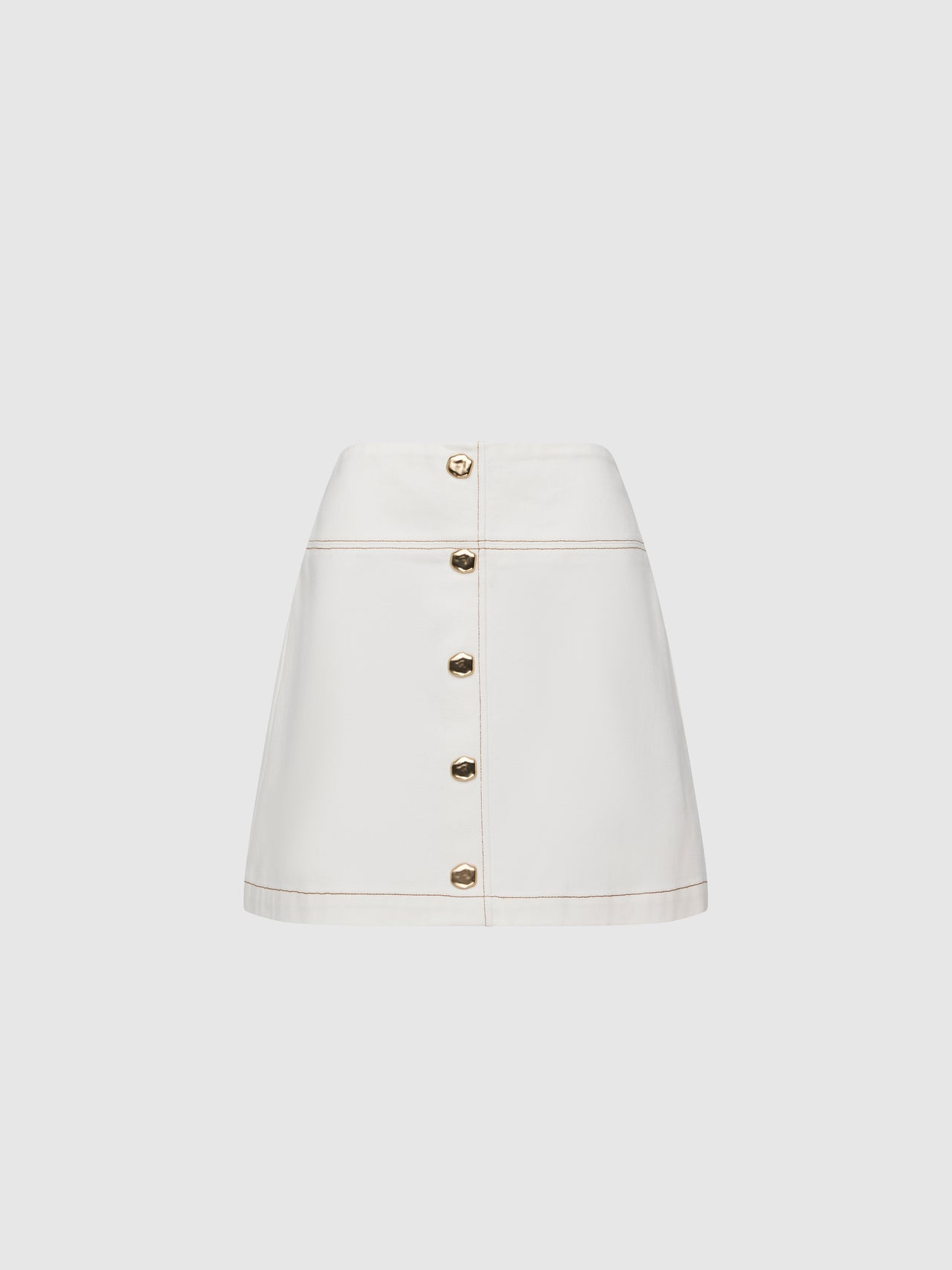 Tori Mini Skirt Ivory | A-line Skirt | SHEIKE