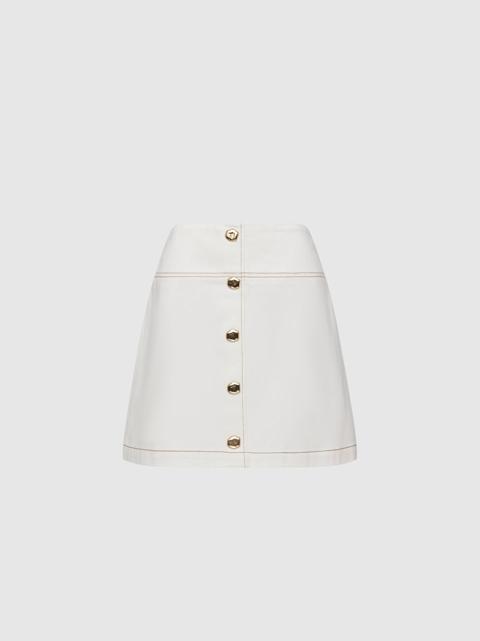 Tori Mini Skirt Ivory | A-line Skirt | SHEIKE
