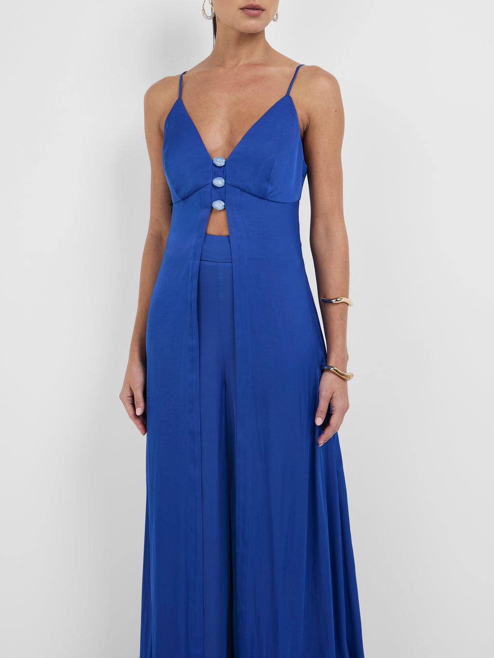 Issy Longline Top Blue | Womens Tops | SHEIKE