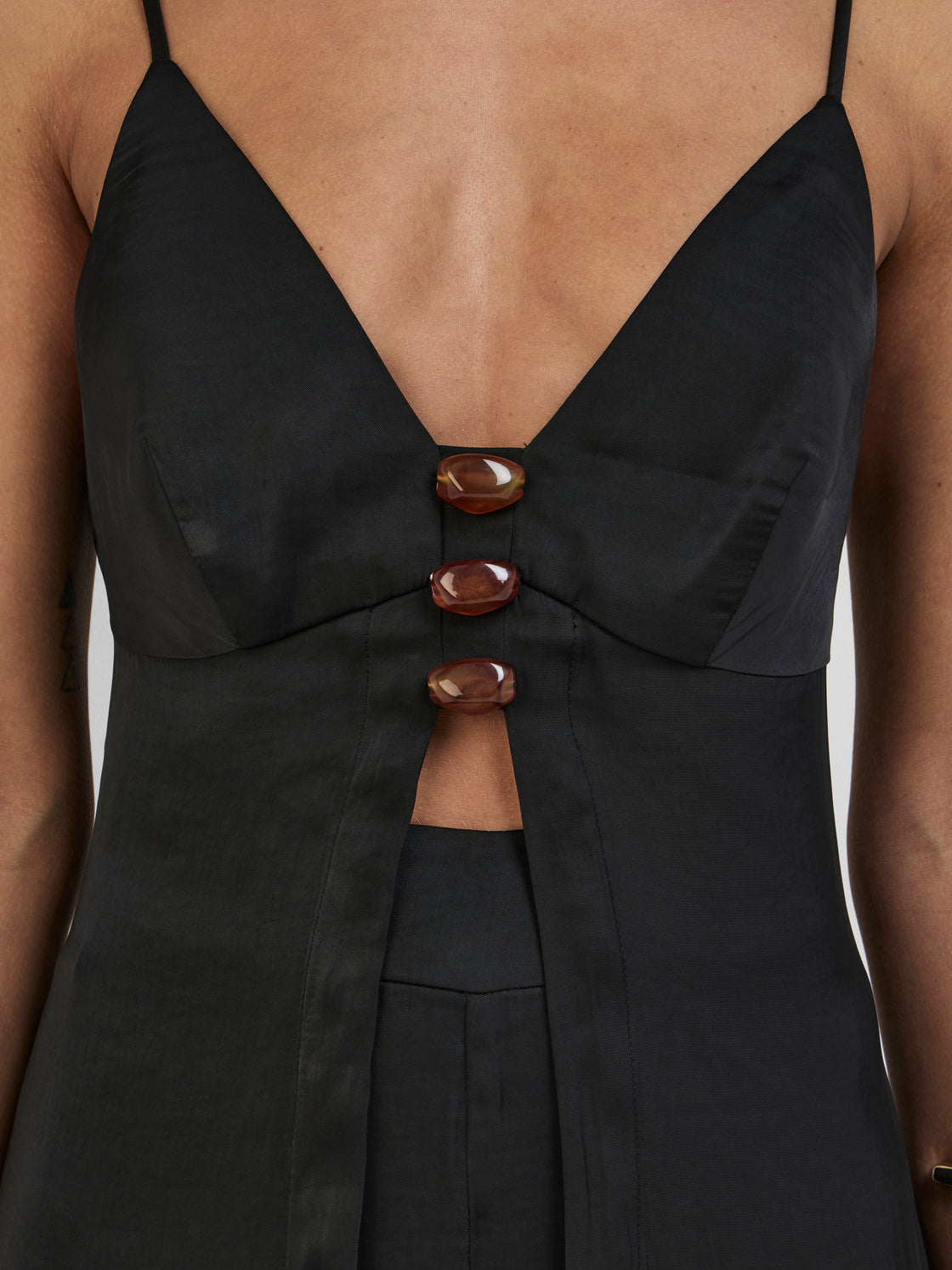 Issy Longline Top Black | Women Co-Ord Tops | SHEIKE