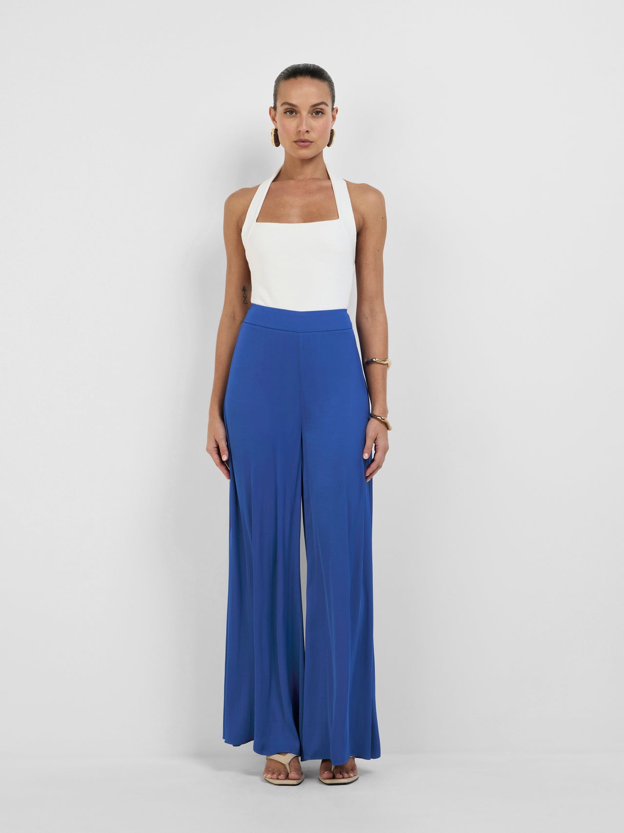Sascha Bodysuit White | Halter Neck Bodysuit | SHIEKE – SHEIKE