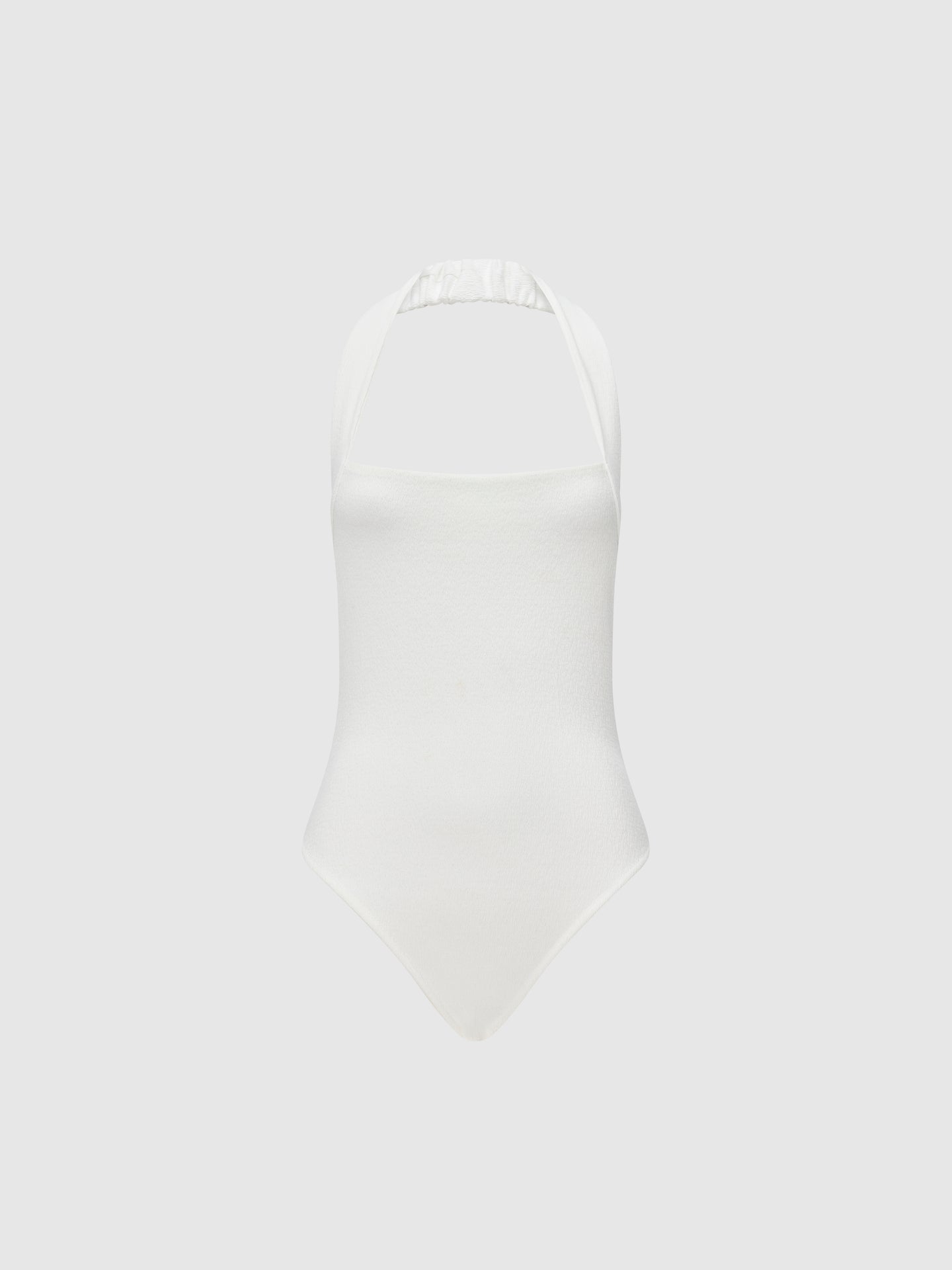Sascha Bodysuit White | Halter Neck Bodysuit | SHIEKE – SHEIKE