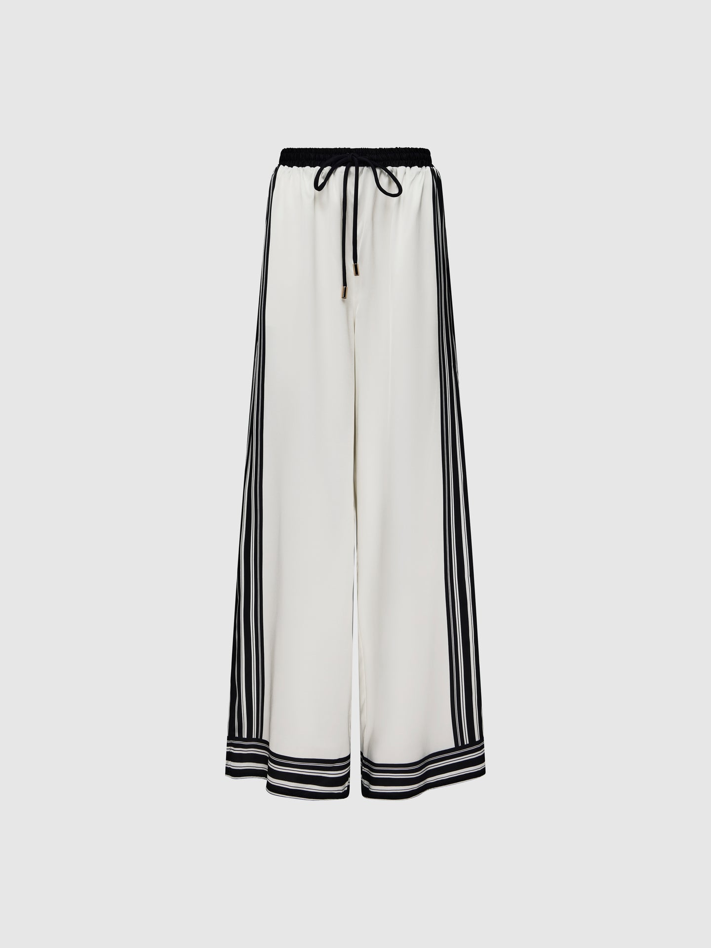 Lisa Pant Stripe | Satin Wide Leg Pant | SHEIKE