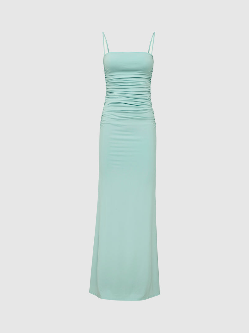 Chloe Gown Teal Blue | Backless Formal Dress | SHEIKE