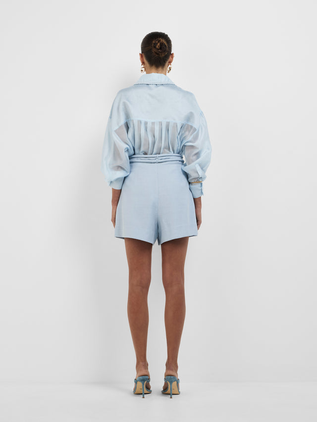 Effie Short Blue | Relaxed Mini Shorts | SHEIKE