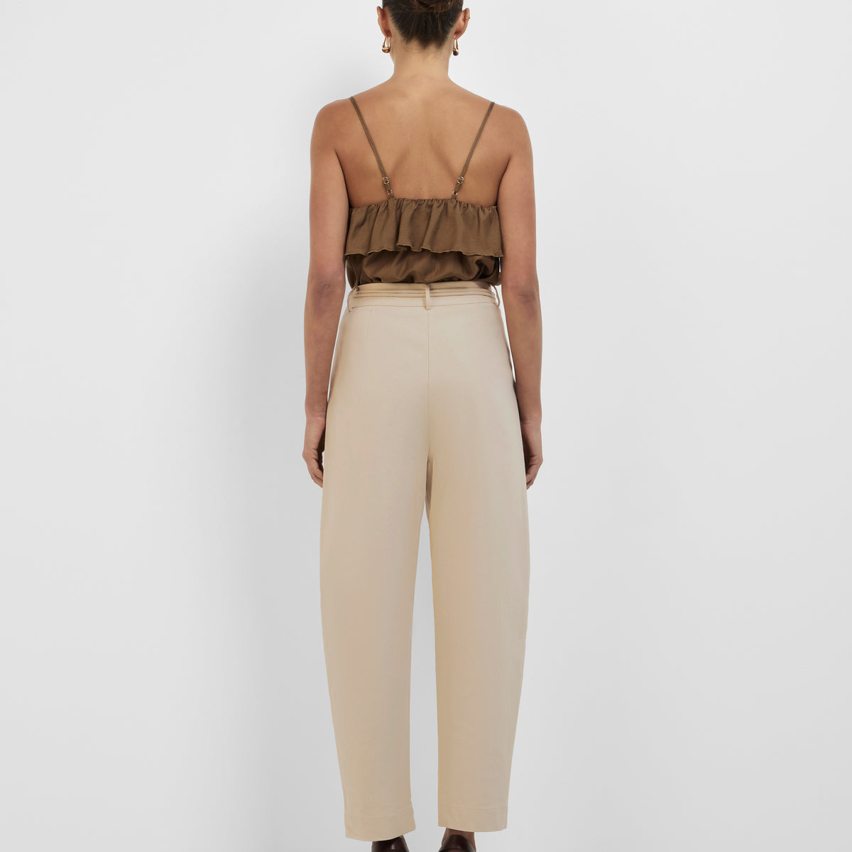 Valencia Pant Bone | Barrel Leg Pant | SHEIKE