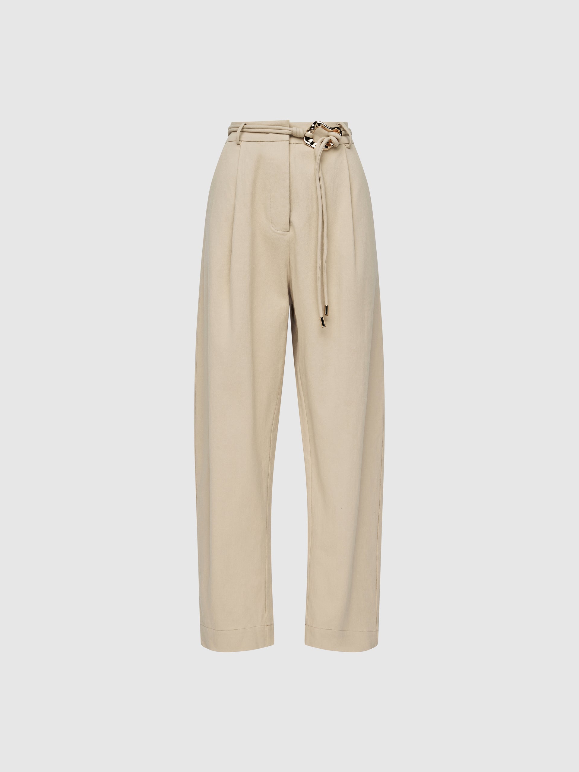 Valencia Pant Bone | Barrel Leg Pant | SHEIKE