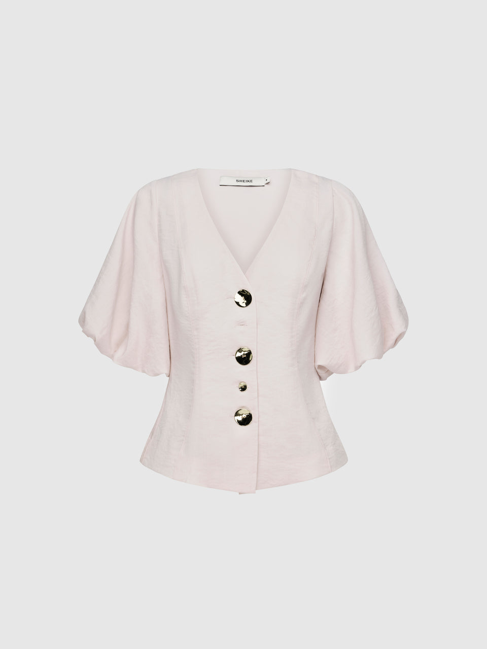 Joy Top Pink | Puff Sleeve Blouse | SHEIKE