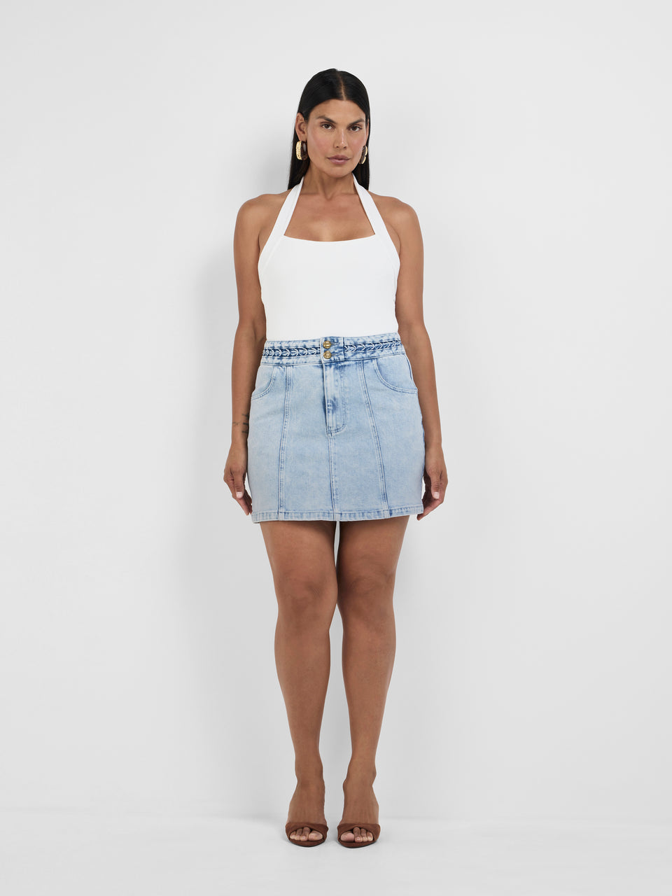 Sascha Bodysuit White | Halter Neck Bodysuit | SHIEKE – SHEIKE