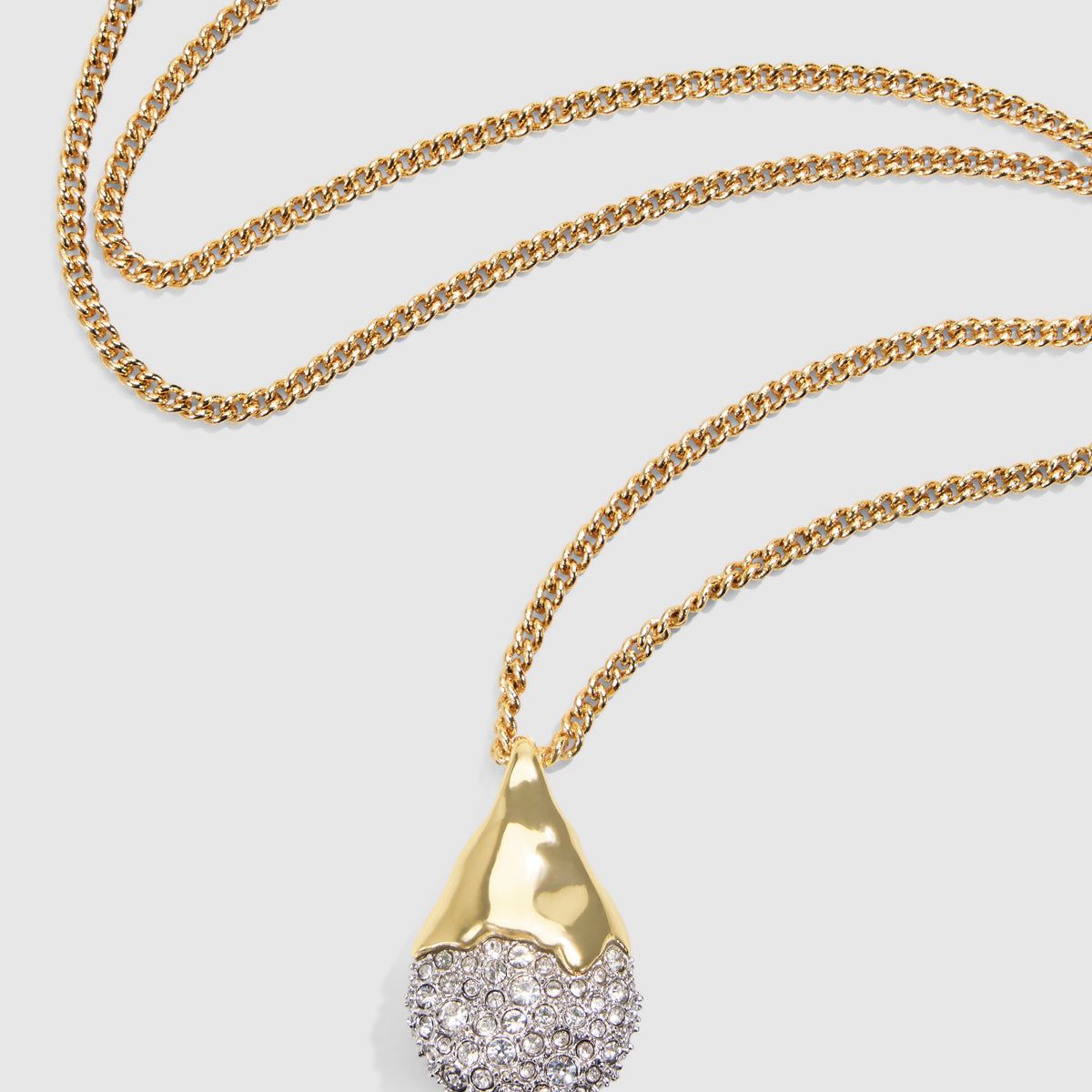 Relic Necklace Gold | Diamante Teardrop Necklace | SHEIKE