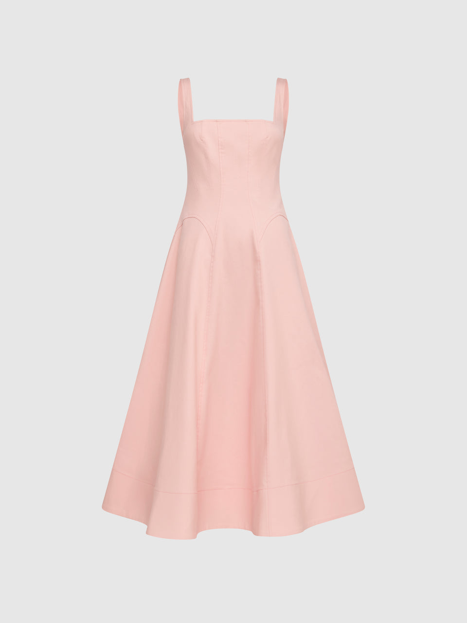 Astra Dress Pink | A-Line Midi Dress | SHEIKE