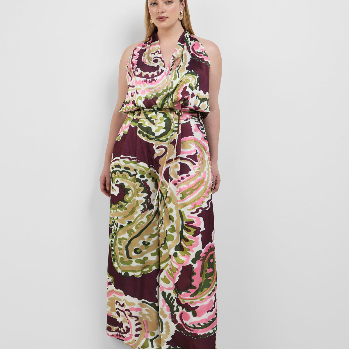 Elyse Top Print | Wrap Style Halter Top | SHEIKE