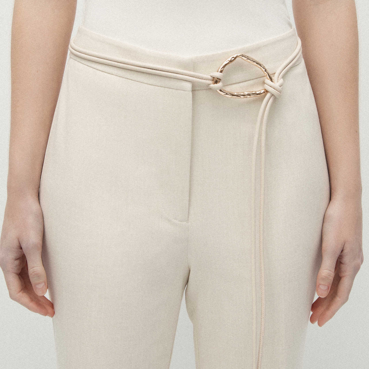 Cleo Belt Cream | Tie Belt | SHEIKE