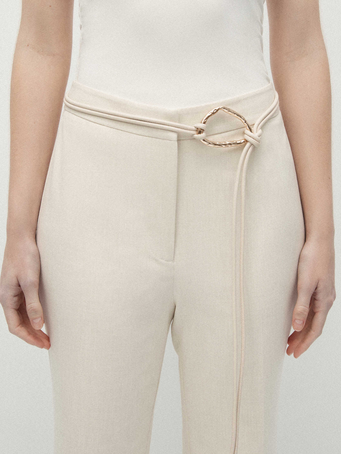 Cleo Belt Cream | Tie Belt | SHEIKE