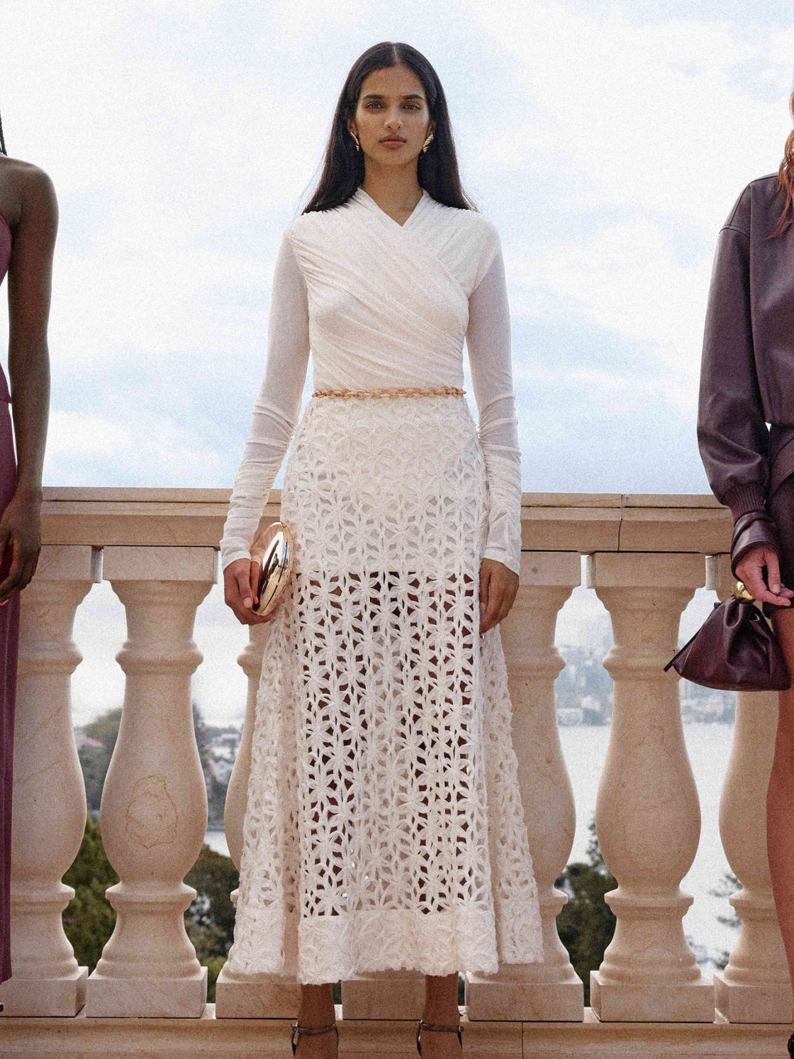 Audrey Maxi Skirt Ecru | Lace Skirt | SHEIKE